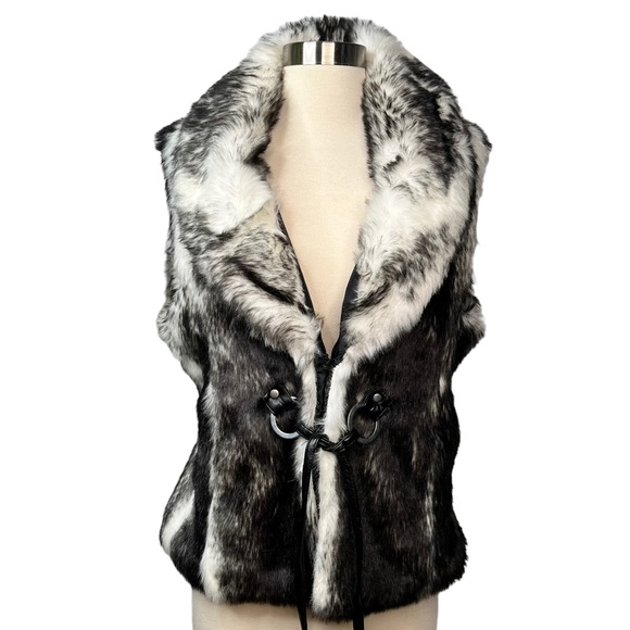 Fever | Jackets & Coats | Fever Faux Fur Shawl Collar Vest With Vegan ...